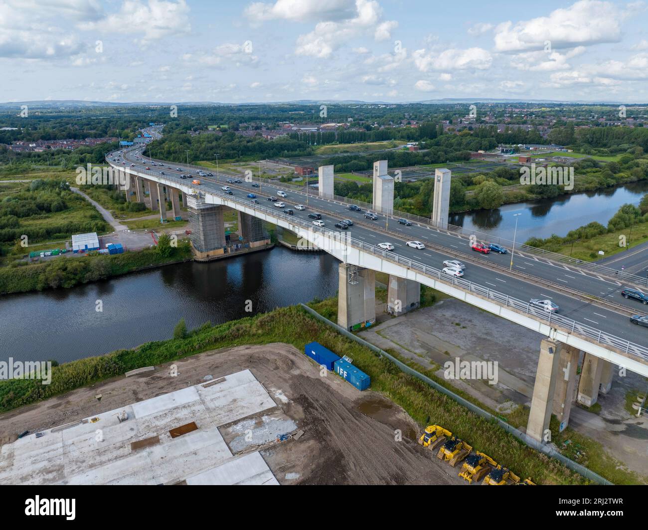 M60 Ring road Barton Bridge Manchester Stock Photo - Alamy