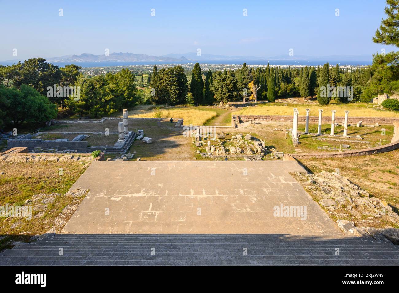 The archaeological site of the Asklepion on the island of Kos in ...