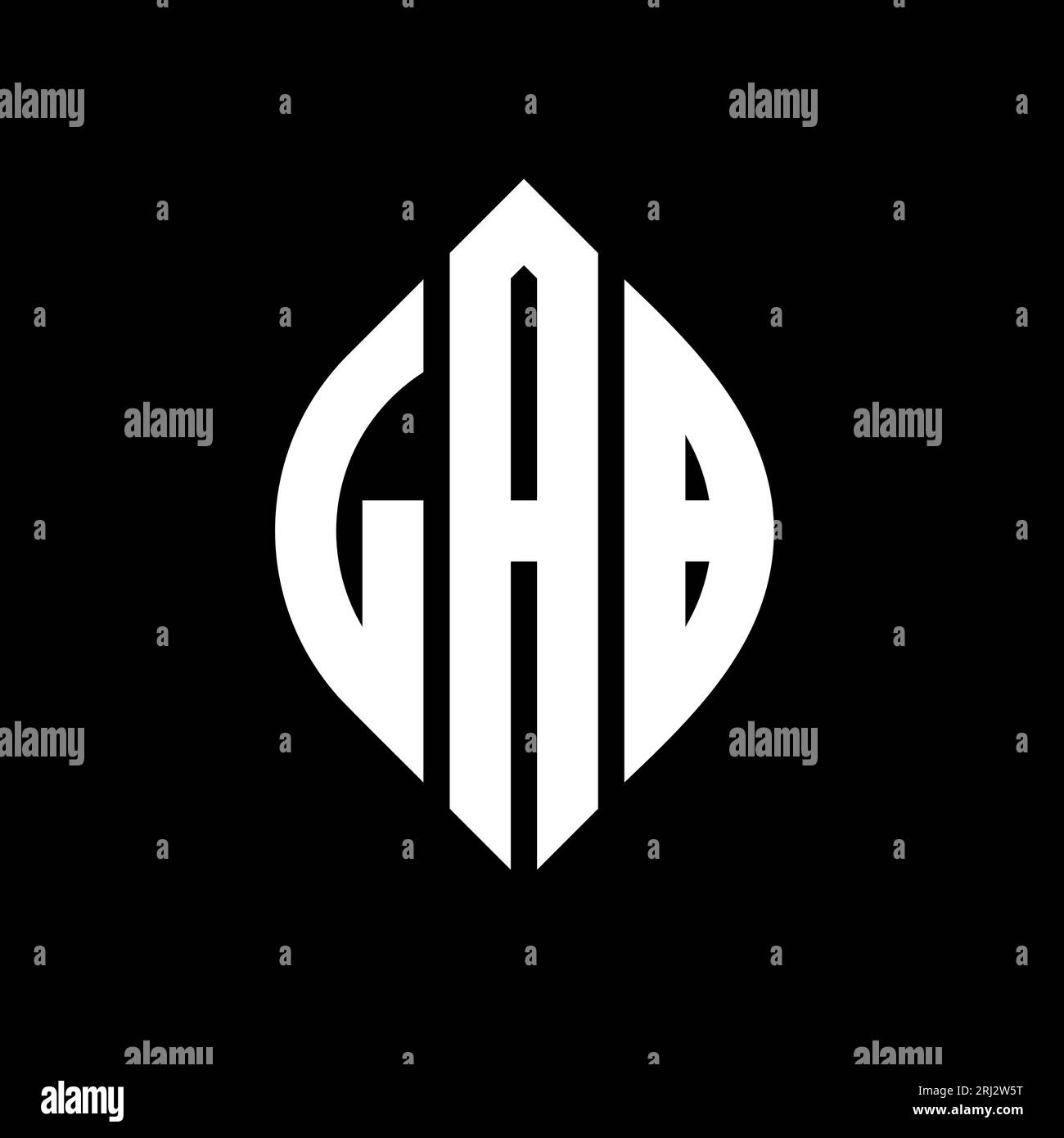 LAB circle letter logo design with circle and ellipse shape. LAB ...