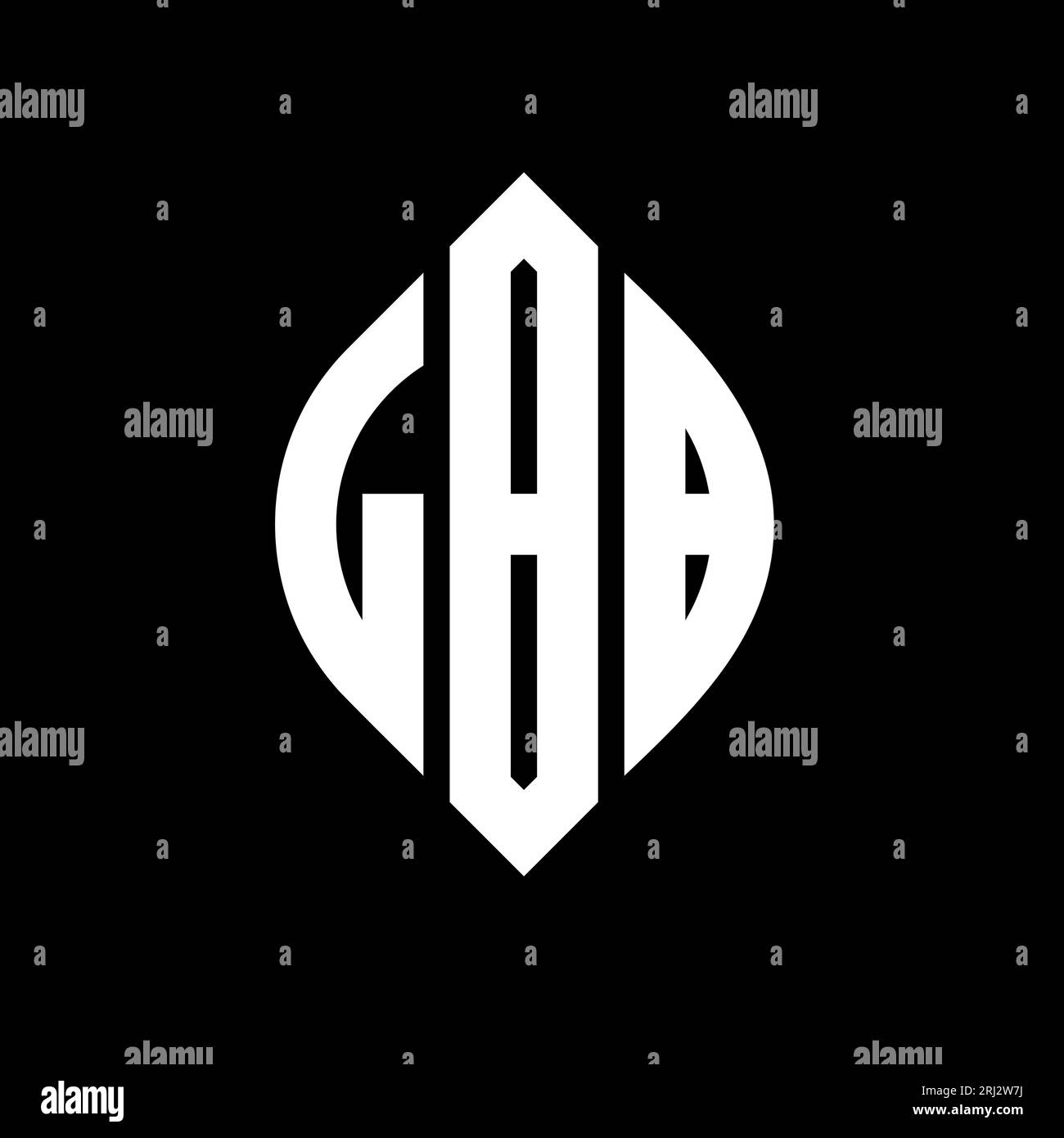LBB circle letter logo design with circle and ellipse shape. LBB ...