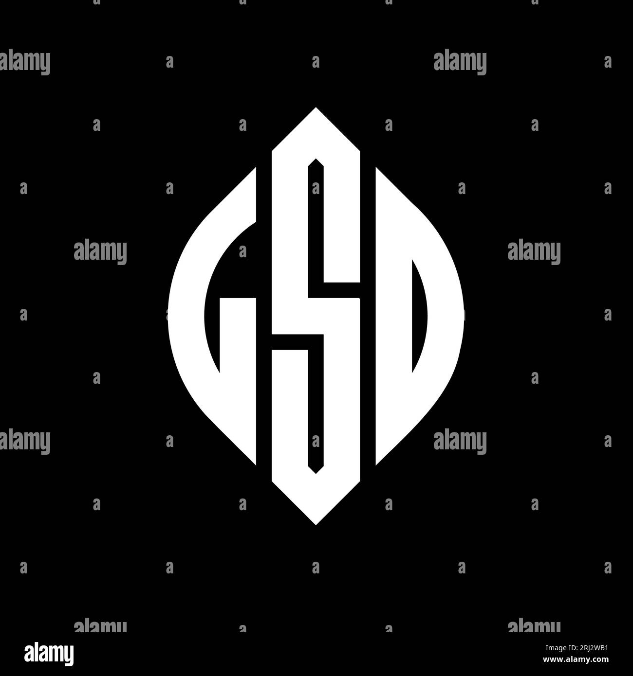 LSO circle letter logo design with circle and ellipse shape. LSO ...