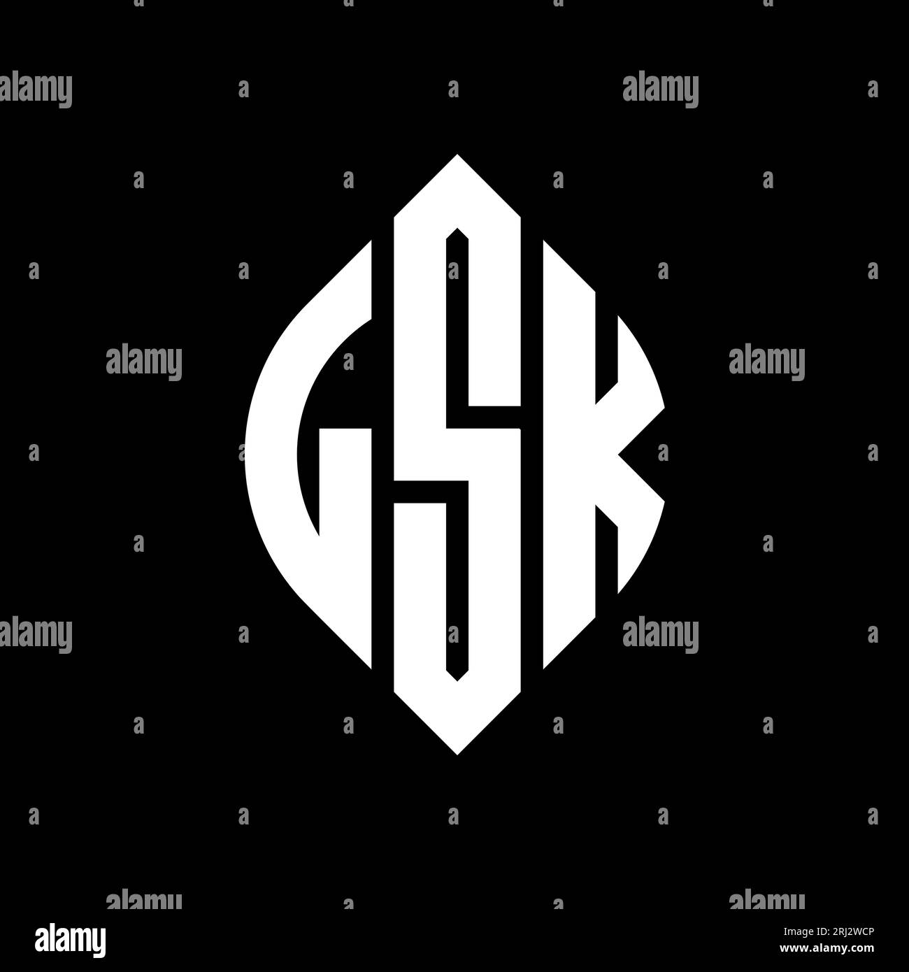 LSK circle letter logo design with circle and ellipse shape. LSK ...