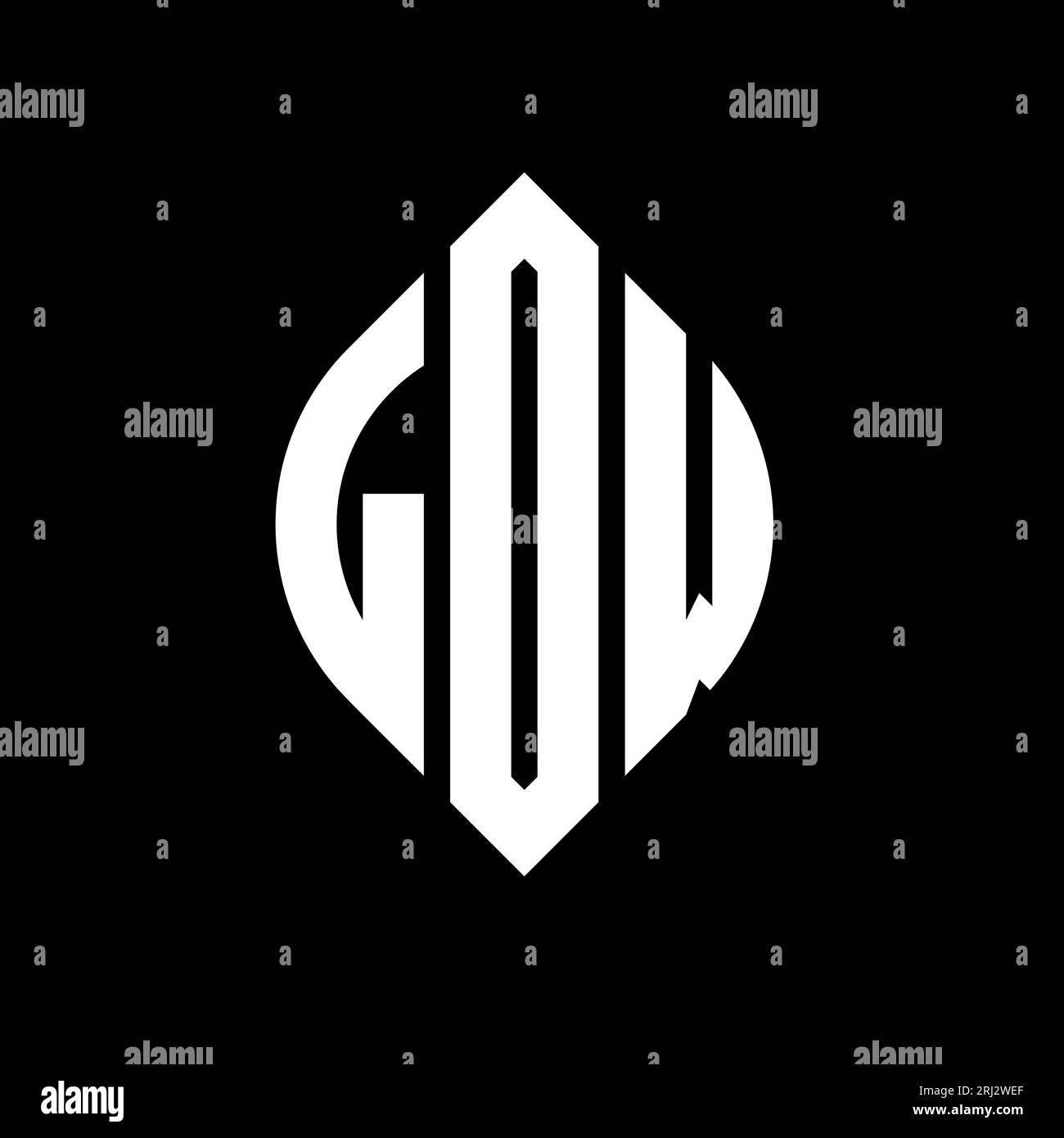 LDW circle letter logo design with circle and ellipse shape. LDW ...