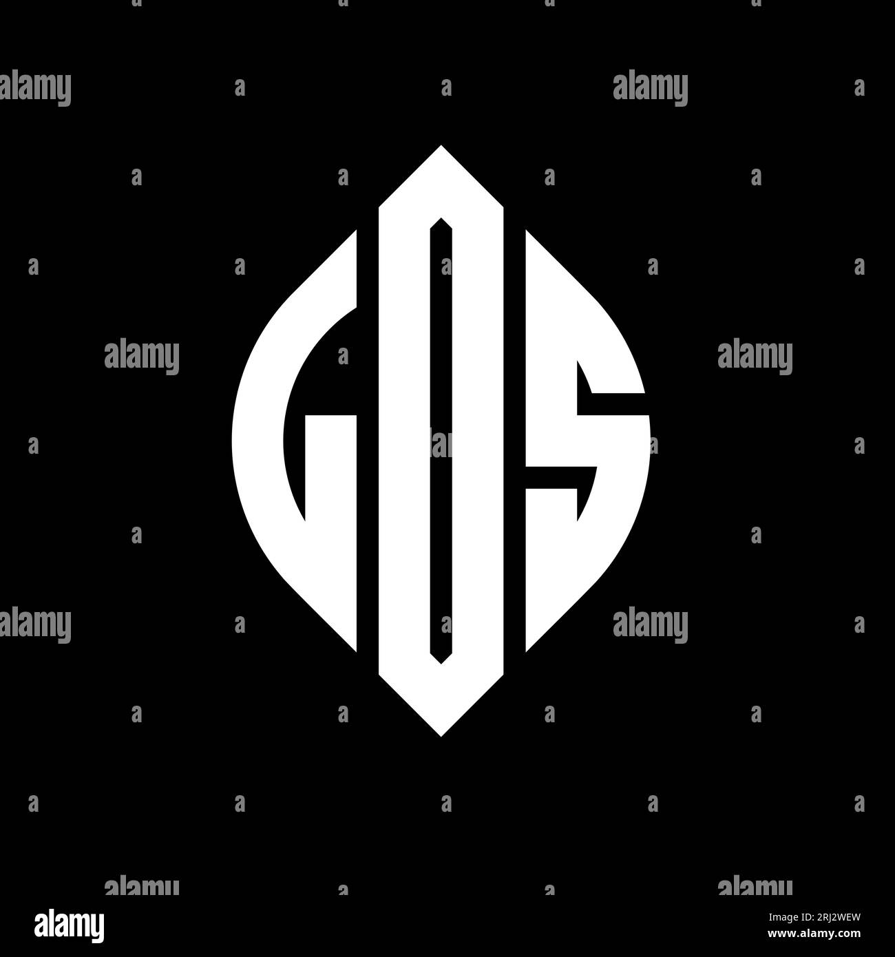 LDS circle letter logo design with circle and ellipse shape. LDS ...