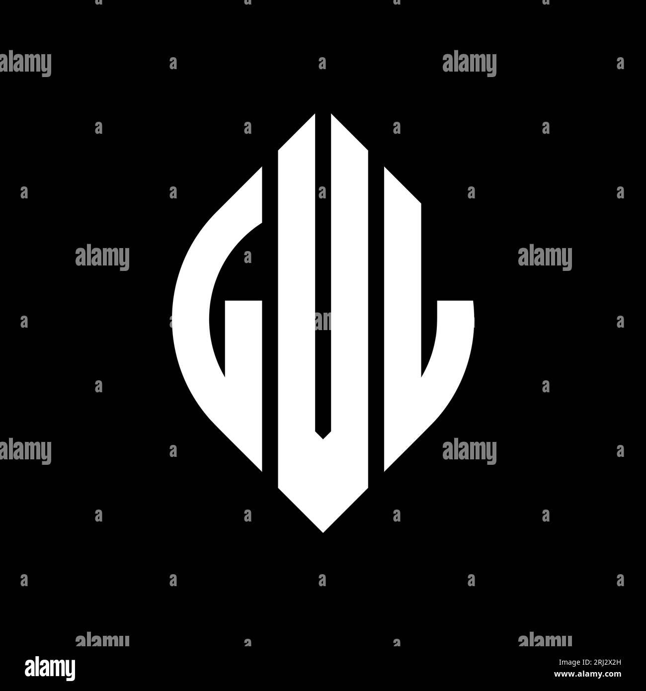 LVL circle letter logo design with circle and ellipse shape. LVL ...