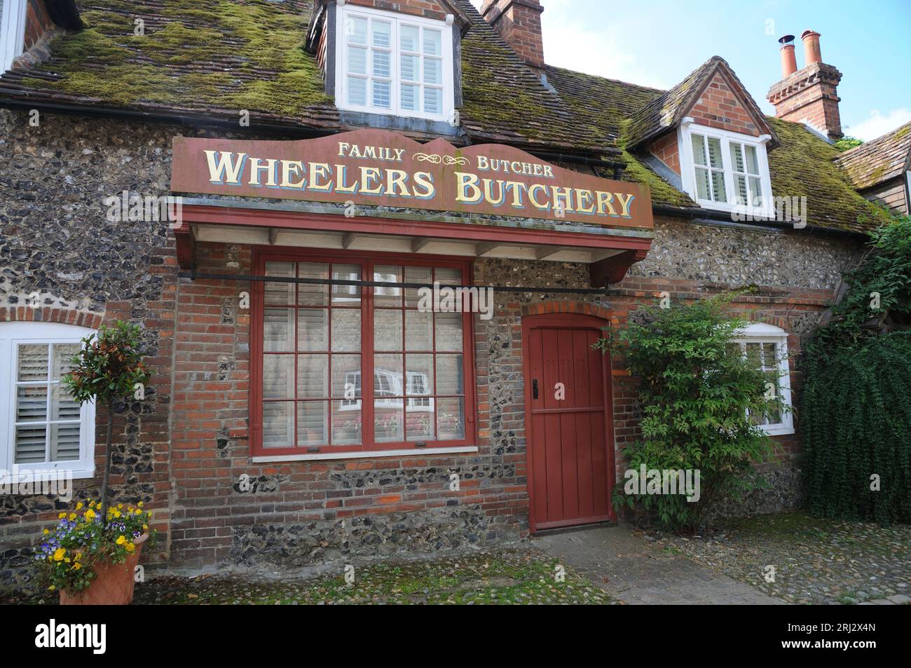 Wheelers Butchery, Hambleden, Buckinghamshire. Formerly a butchers shop ...