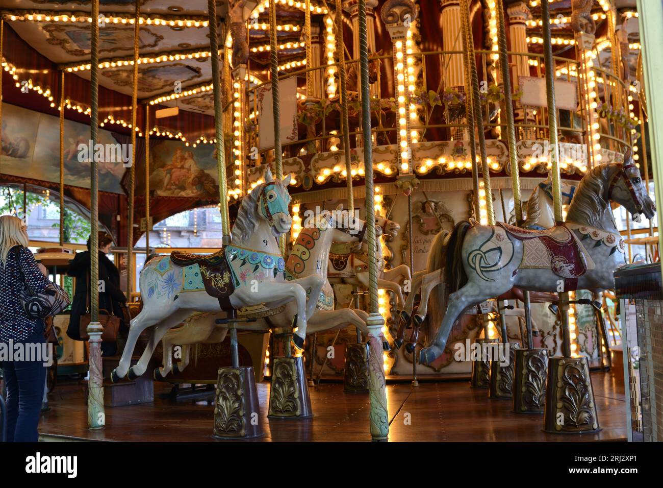 Merry go round carousel toy hi-res stock photography and images - Alamy