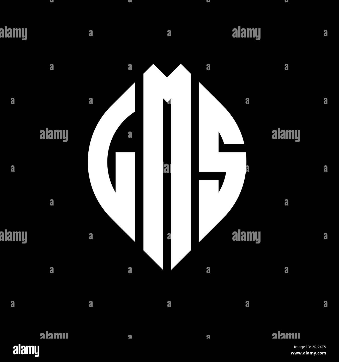 LMS circle letter logo design with circle and ellipse shape. LMS ...