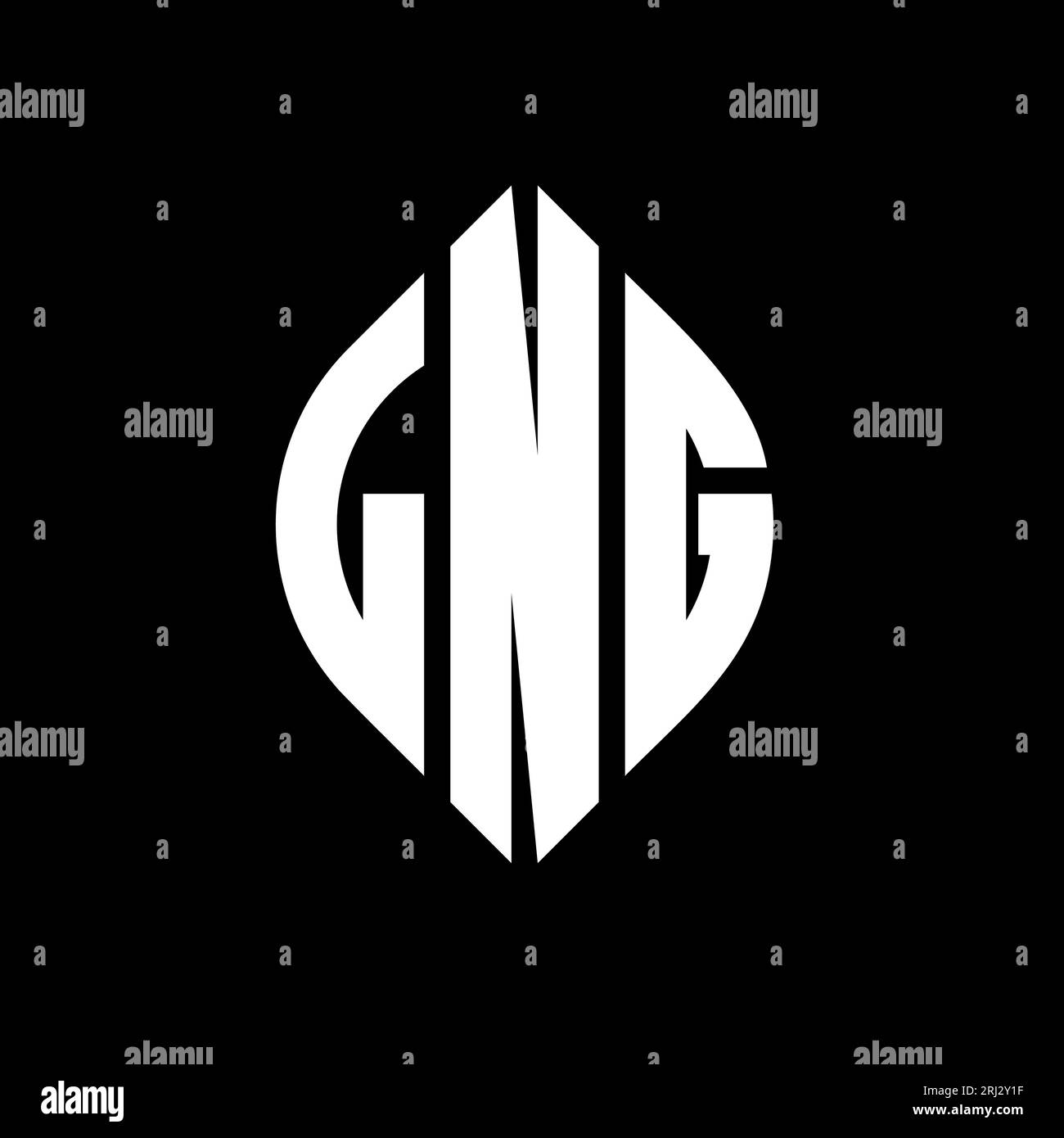 Lng Circle Letter Logo Design With Circle And Ellipse Shape Lng Ellipse Letters With