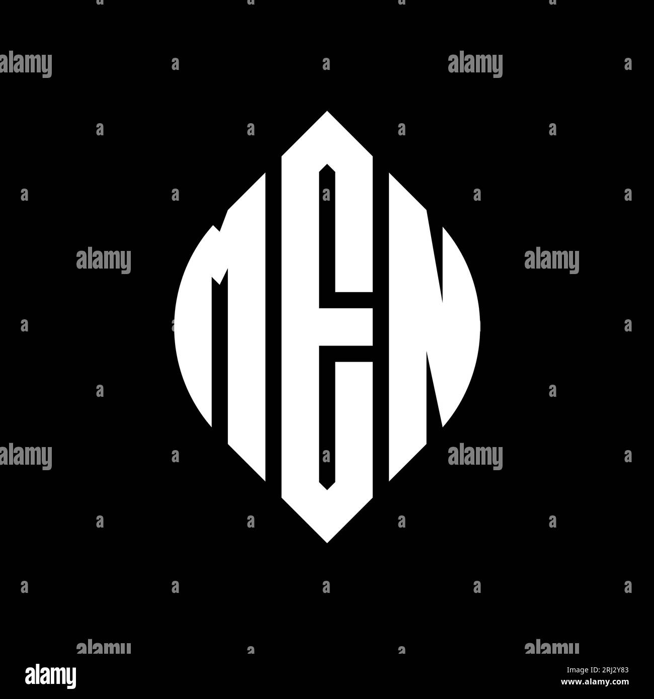 MEN circle letter logo design with circle and ellipse shape. MEN ...