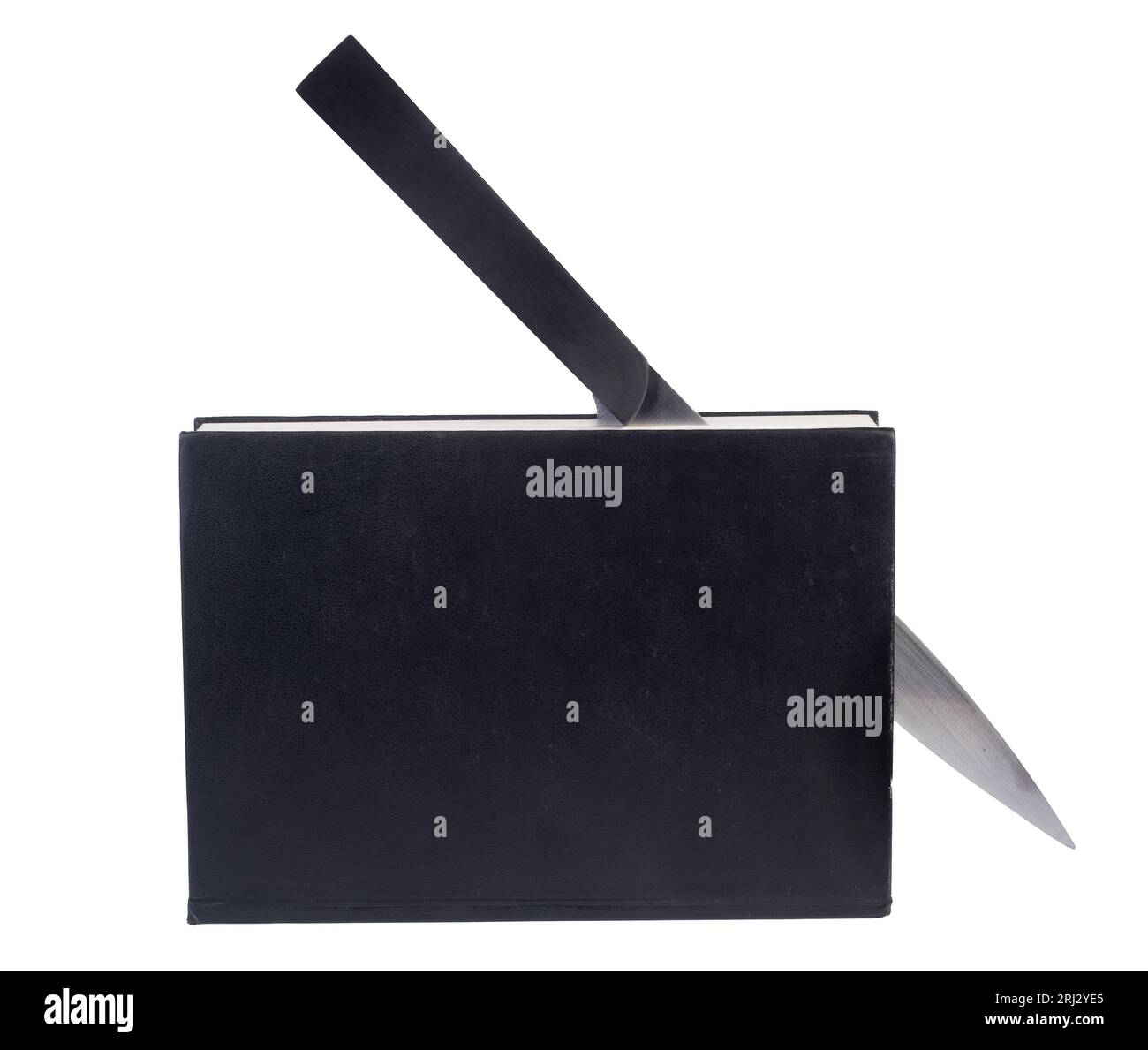 a book cut into slices with the knife on a transparent background Stock ...