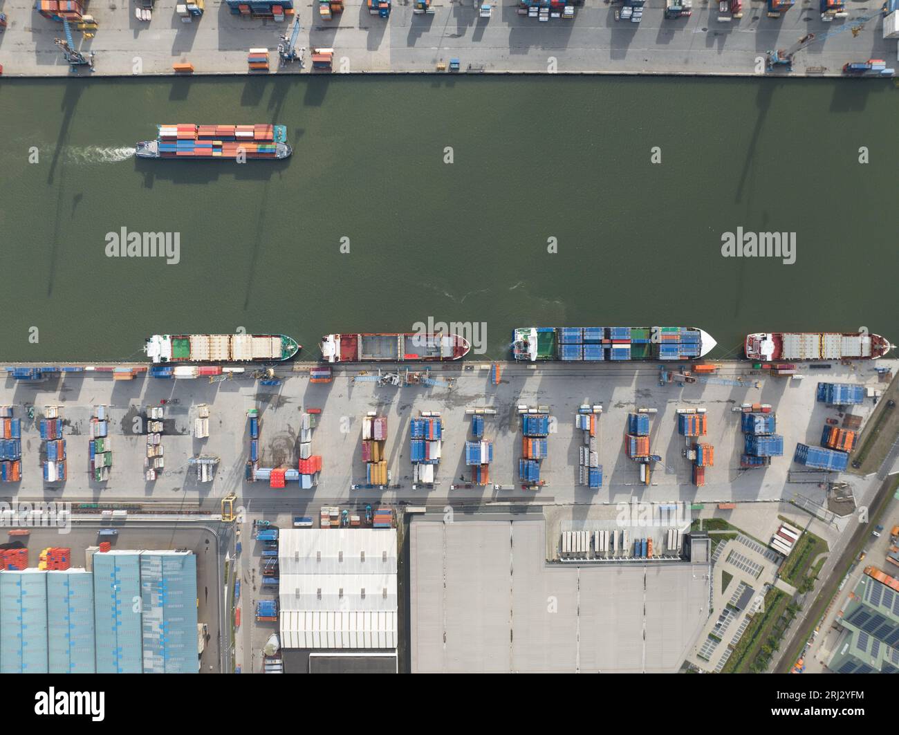 Aerial Elegance: Unveiling the Container Terminal at Port of Moerdijk ...