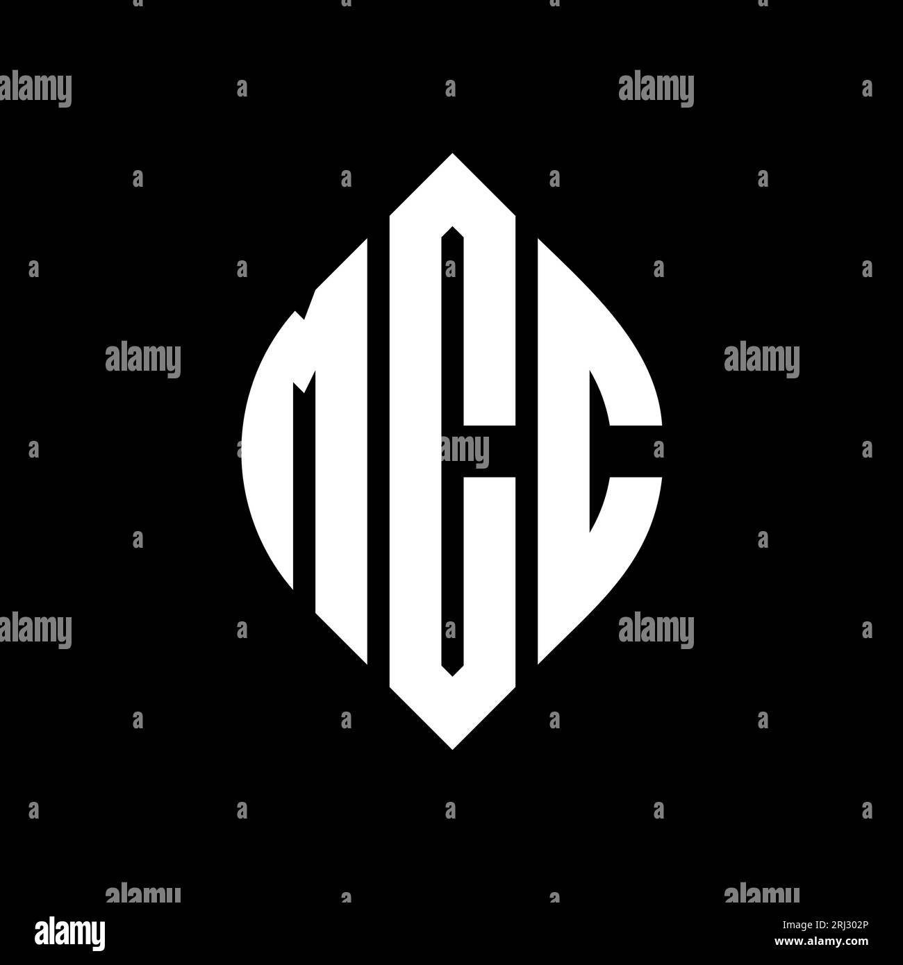 MCC circle letter logo design with circle and ellipse shape. MCC ...