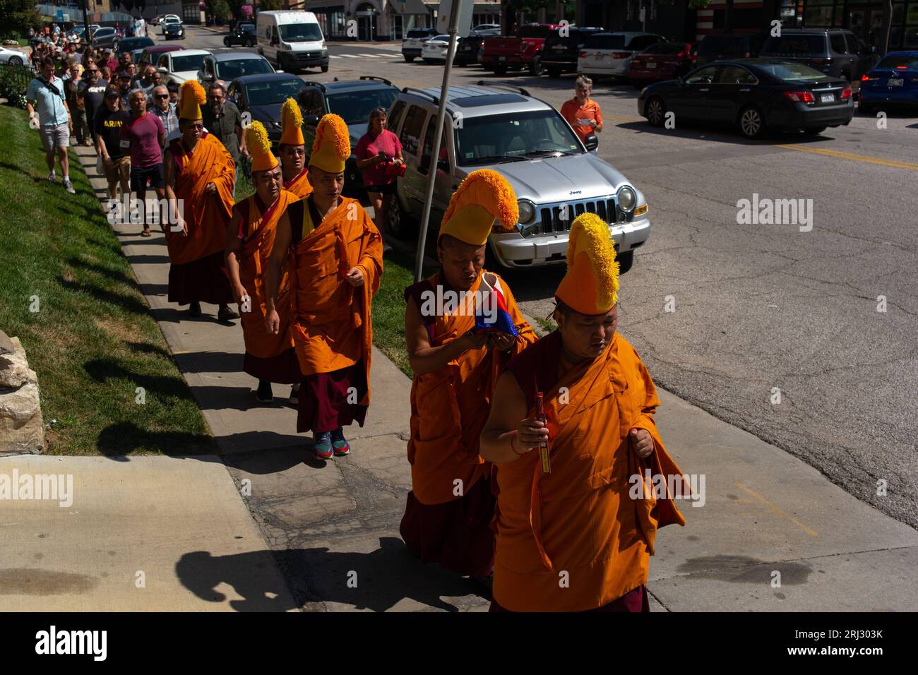 Kansas City, Missouri, USA. 19th Aug, 2023. The Drepung Gomang Monks ...