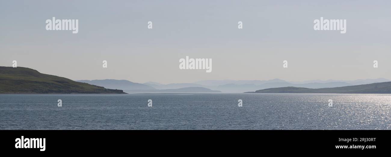 A View East from the Sound of Raasay (Raasay on the Left & Scalpay on ...