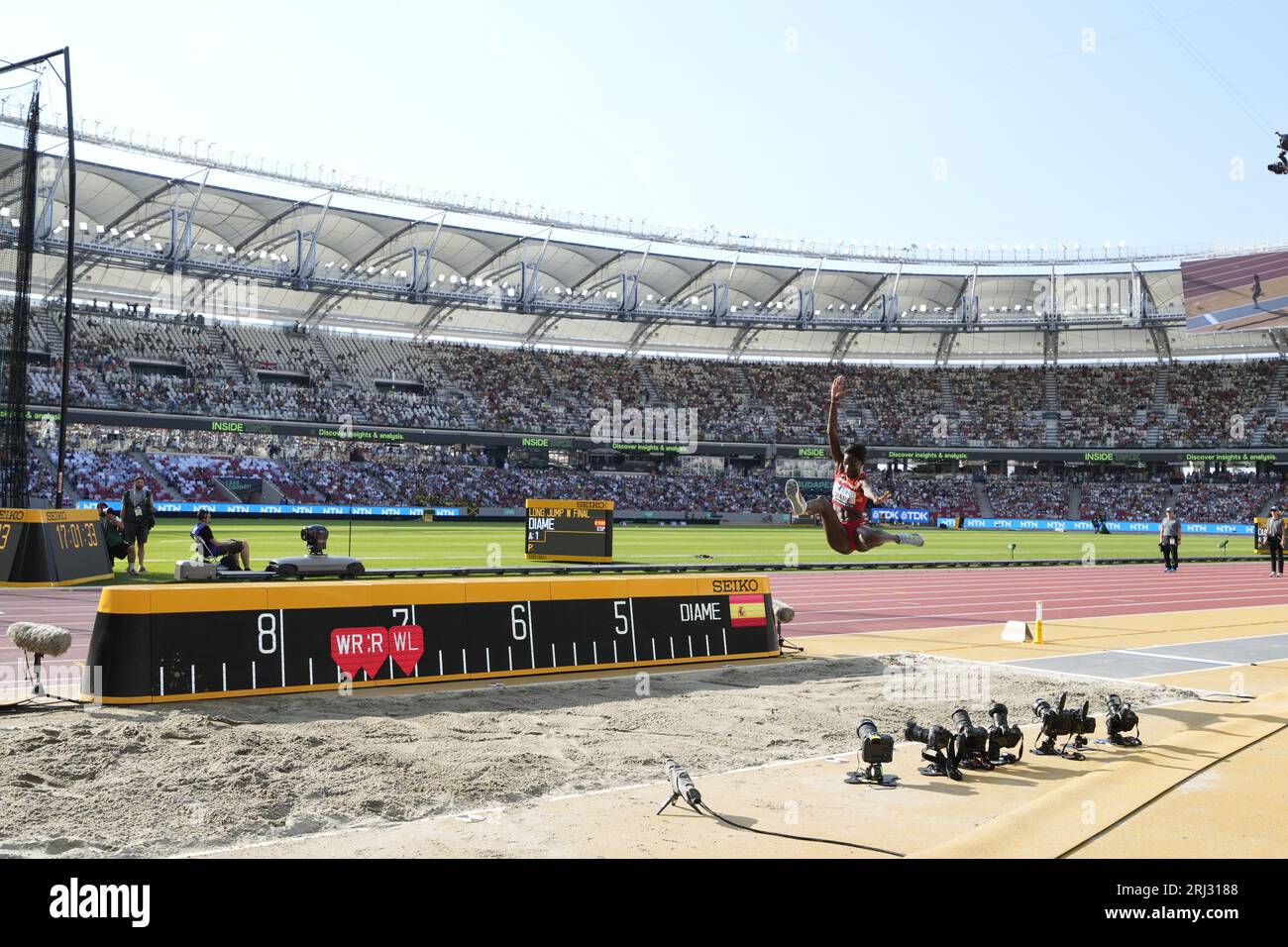 Budapest,HUN, 20 Aug 2023 Fatima Diane (ESP) in action during the World ...