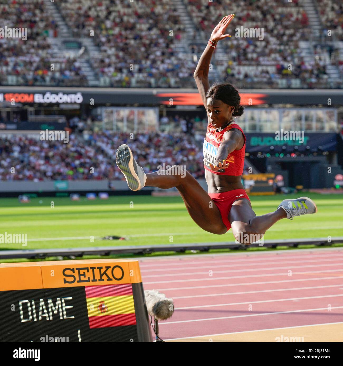 Budapest,HUN, 20 Aug 2023 Fatima Diane (ESP) in action during the World ...