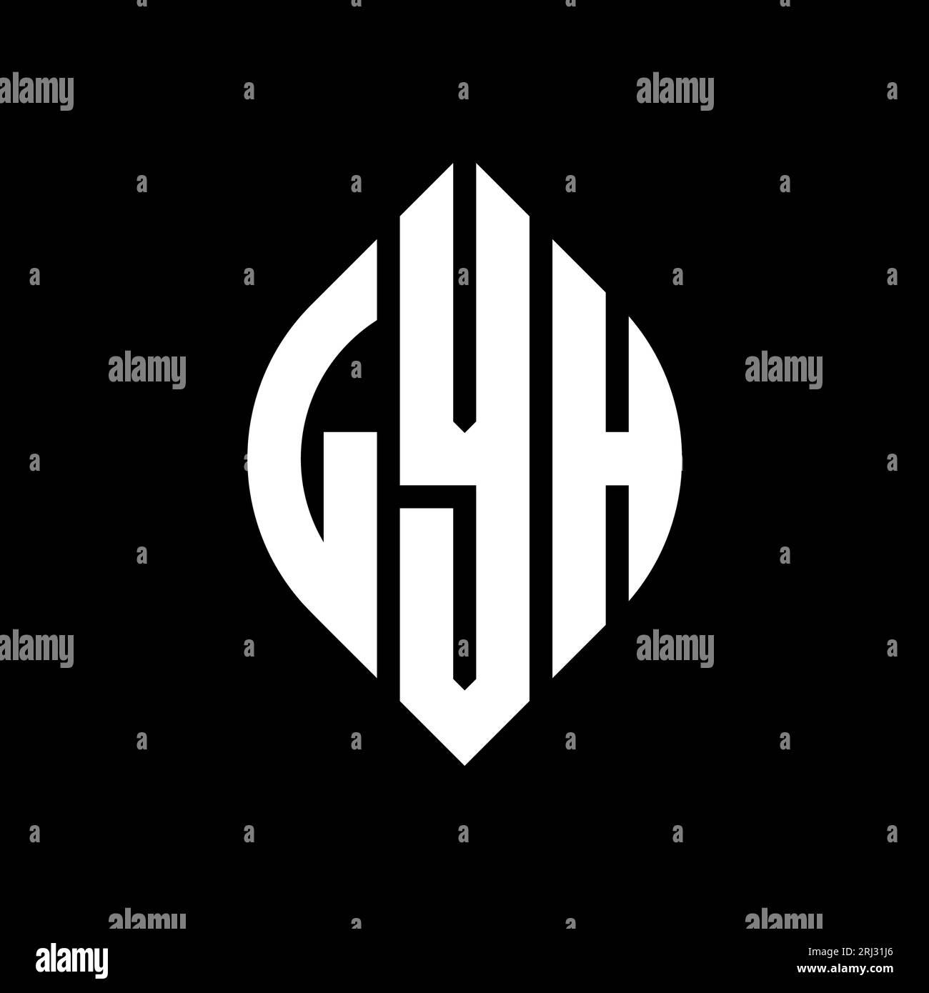 Lyh logo design hi-res stock photography and images - Alamy
