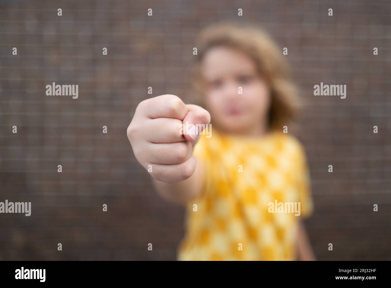 Kid boy temper with angry expression. Angry hateful little anger boy ...