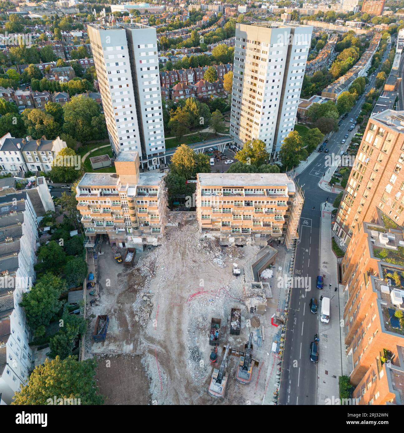 Abbey Roadm Belsize Road, estate demolition, Camden, Maida Vale, St ...