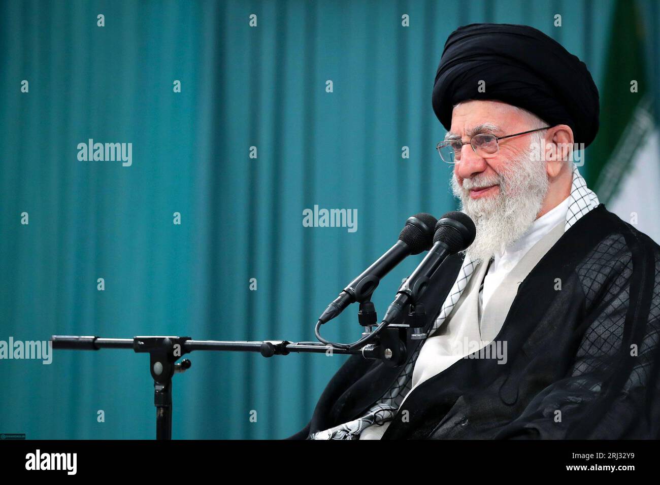 Tehran, Iran. 20th Aug, 2023. Iranian Leader Ayatollah ALI KHAMENEI ...