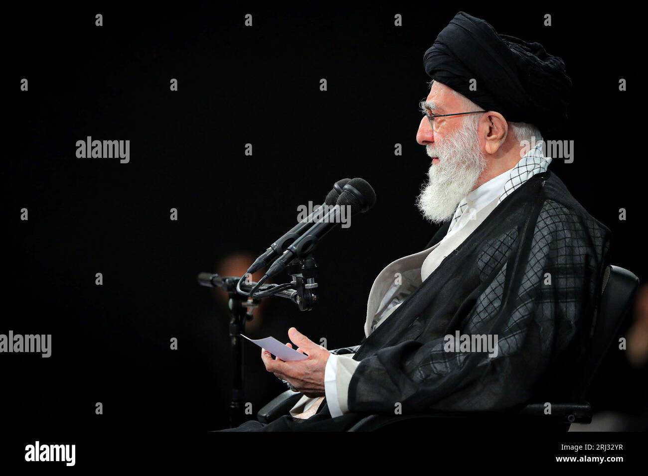 Tehran, Iran. 20th Aug, 2023. Iranian Leader Ayatollah ALI KHAMENEI ...