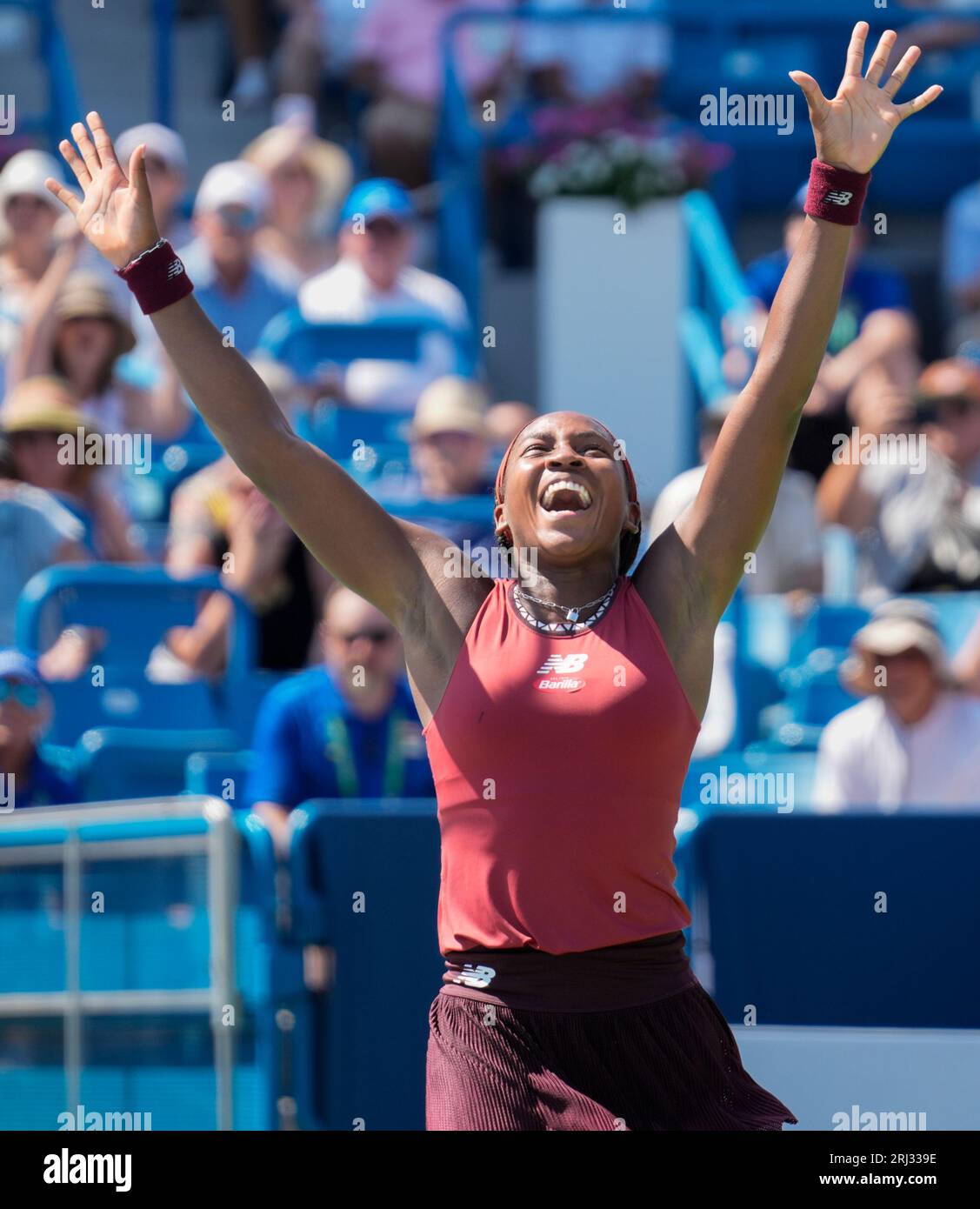 Coco gauff us open 2023 muchova hi-res stock photography and images - Alamy