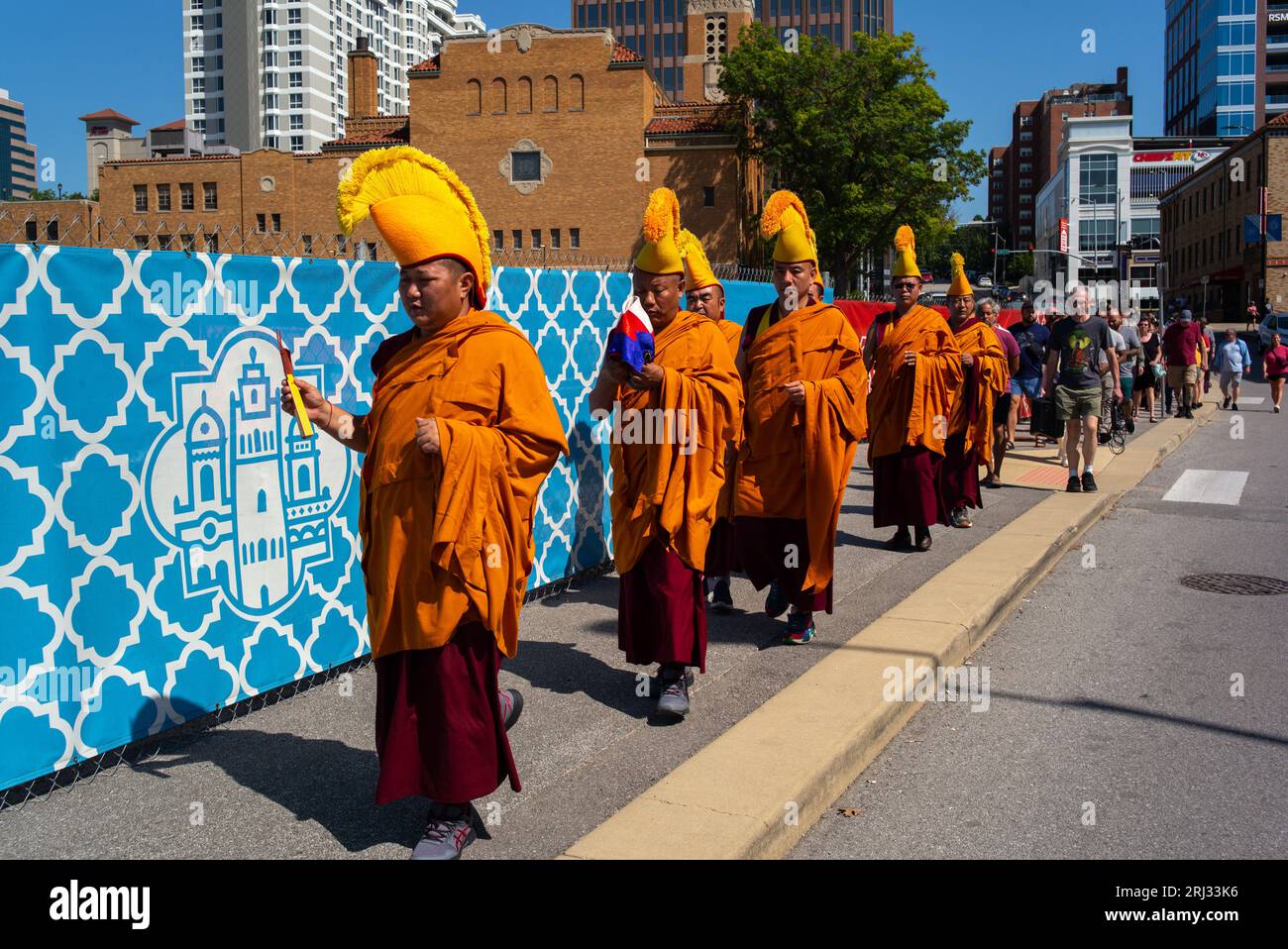 Kansas City, Missouri, USA. 19th Aug, 2023. The Drepung Gomang Monks ...