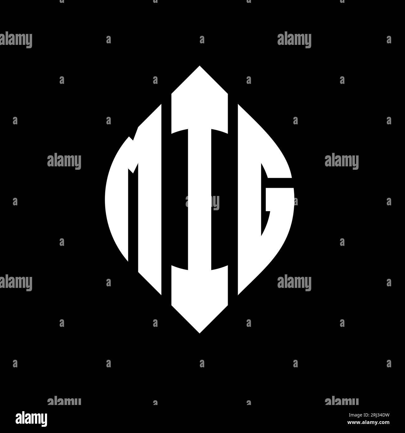 Mig circle Stock Vector Images - Alamy