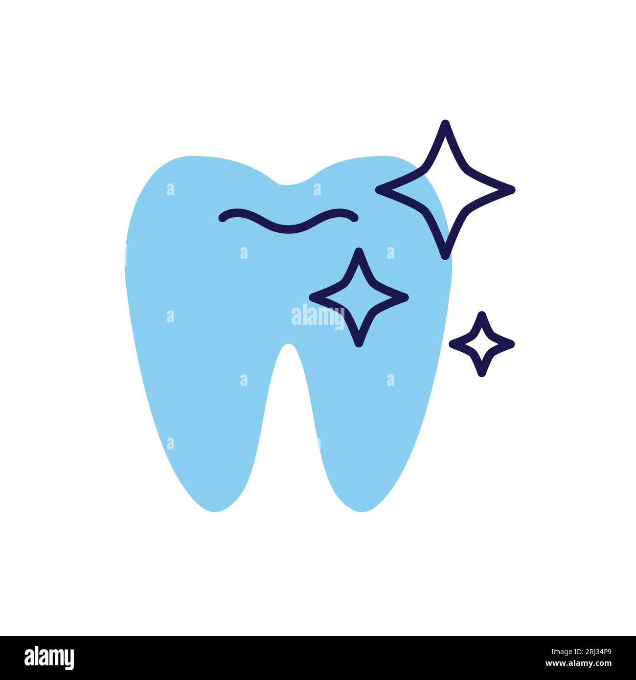 Tooth Clean Related Vector Icon. Tooth Clean Sign. Isolated on White ...