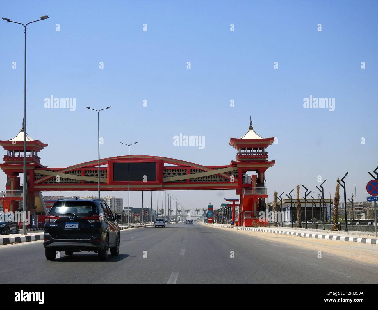 Cairo, Egypt, July 29 2023: Shinzo Abe axis patrol highway in Egypt ...
