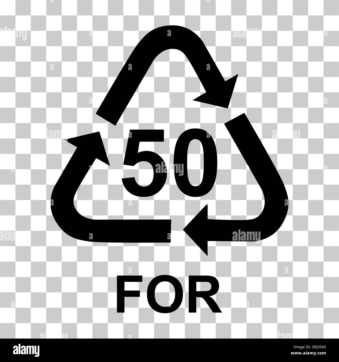 Organic symbol, ecology recycling sign isolated on white background ...