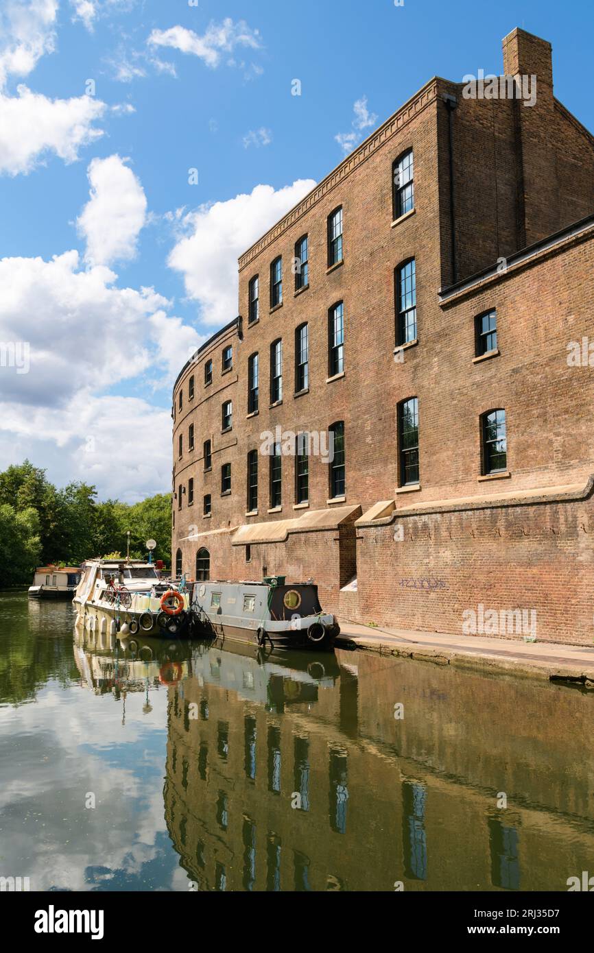 London, UK - July 29, 2023; Traditional brick building alongside Regent ...