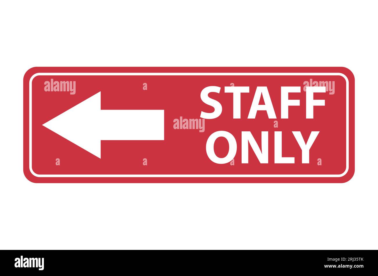 Only staff icon, danger zone symbol, safety entry person sign vector ...