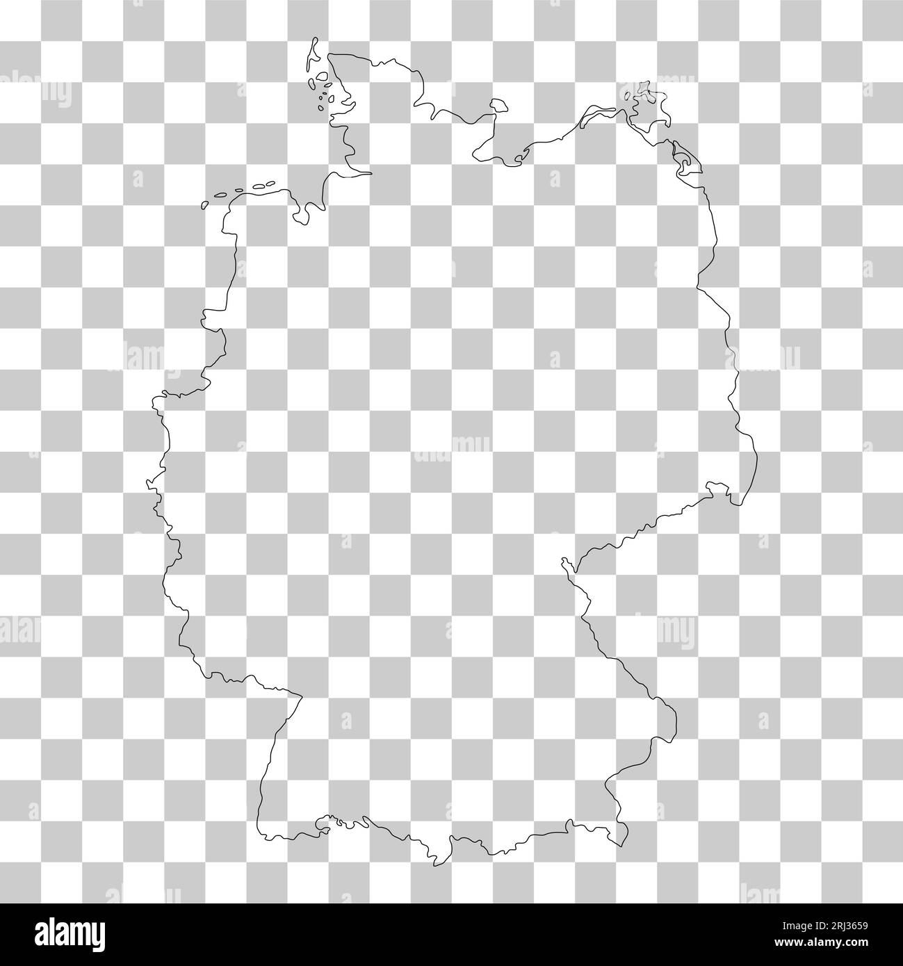 Germany map icon, geography blank concept, isolated graphic background ...