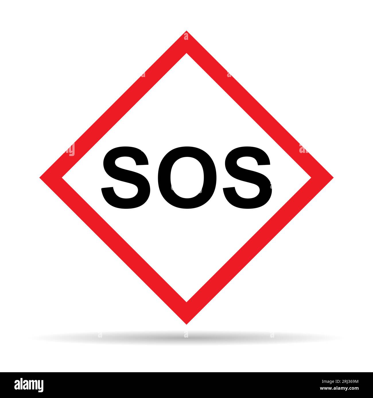 SOS help shadow icon, safety support alert design, save vector ...