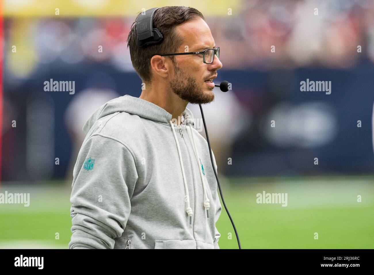 August 19, 2023: Miami Dolphins head coach Mike McDaniel during a ...