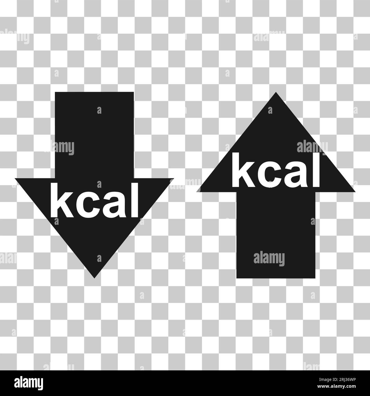 Set of Calories healthy diet icon, nutrition food low sign, kcal zero ...