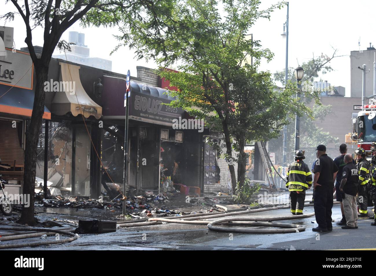 Brooklyn, United States. 20th Aug, 2023. Debris and rubble left ...
