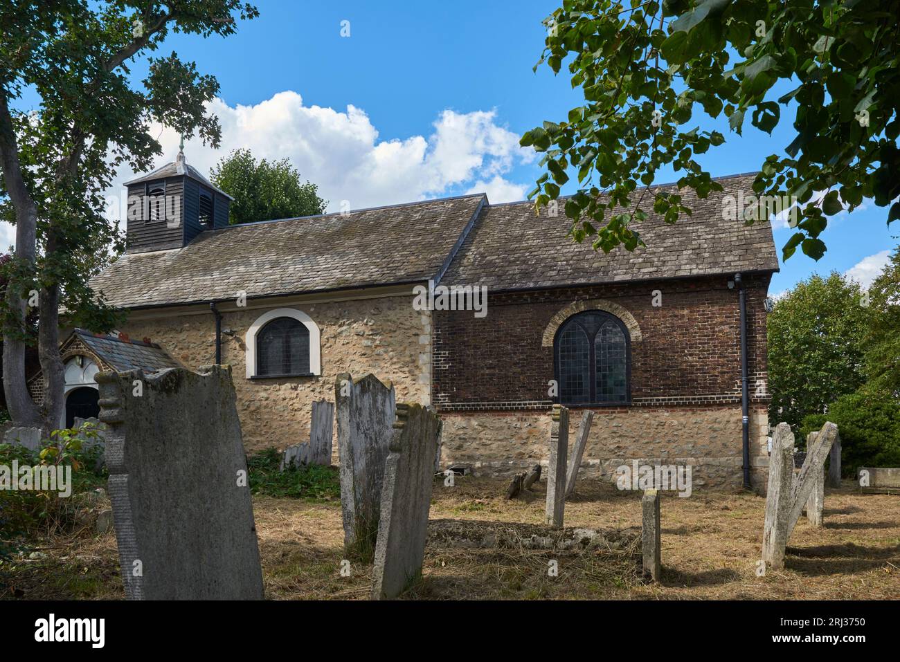 The ancient church of St Mary the Virgin at Little Ilford, East London ...