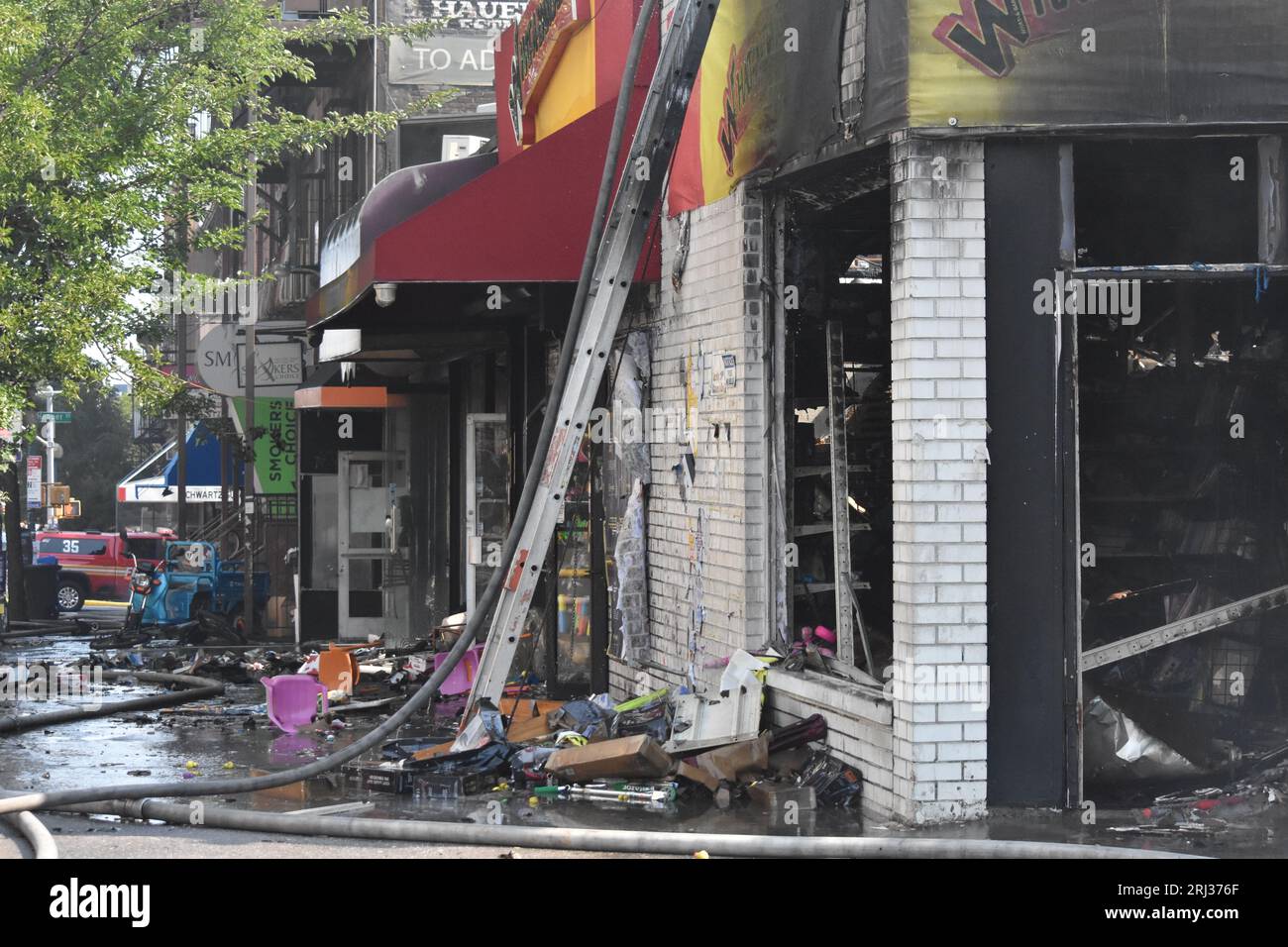 Brooklyn, United States. 20th Aug, 2023. Debris and rubble left ...