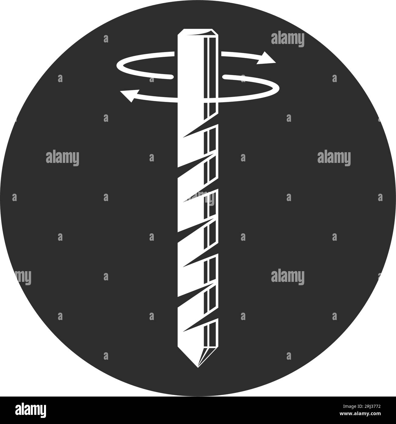 rotating drill blade icon vector illustration design template Stock ...