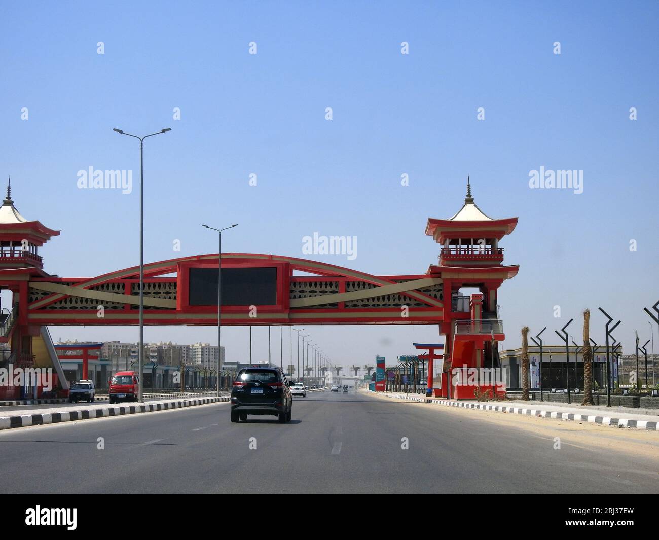 Cairo, Egypt, July 29 2023: Shinzo Abe axis patrol highway in Egypt ...