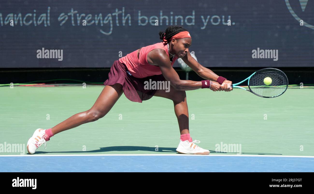 August 19, 2023: CoCo Gauff (USA) defeated Karolina Muchova (CZE) 6-3 ...