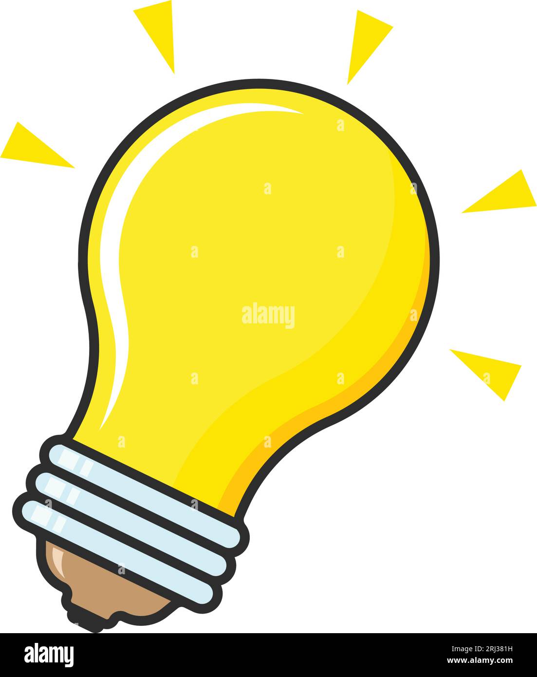 Kawaii lightbulb icon hi-res stock photography and images - Alamy