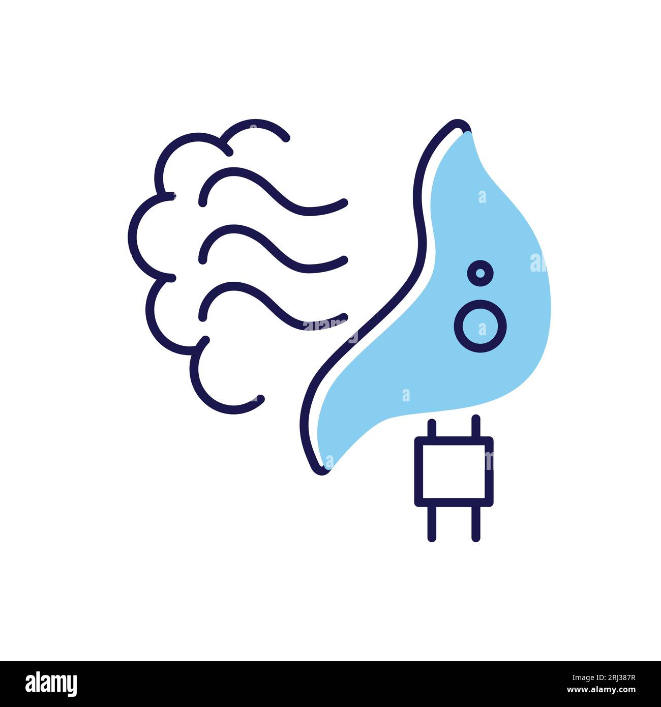 Mechanical ventilation related vector icon. Medical ventilator sign ...