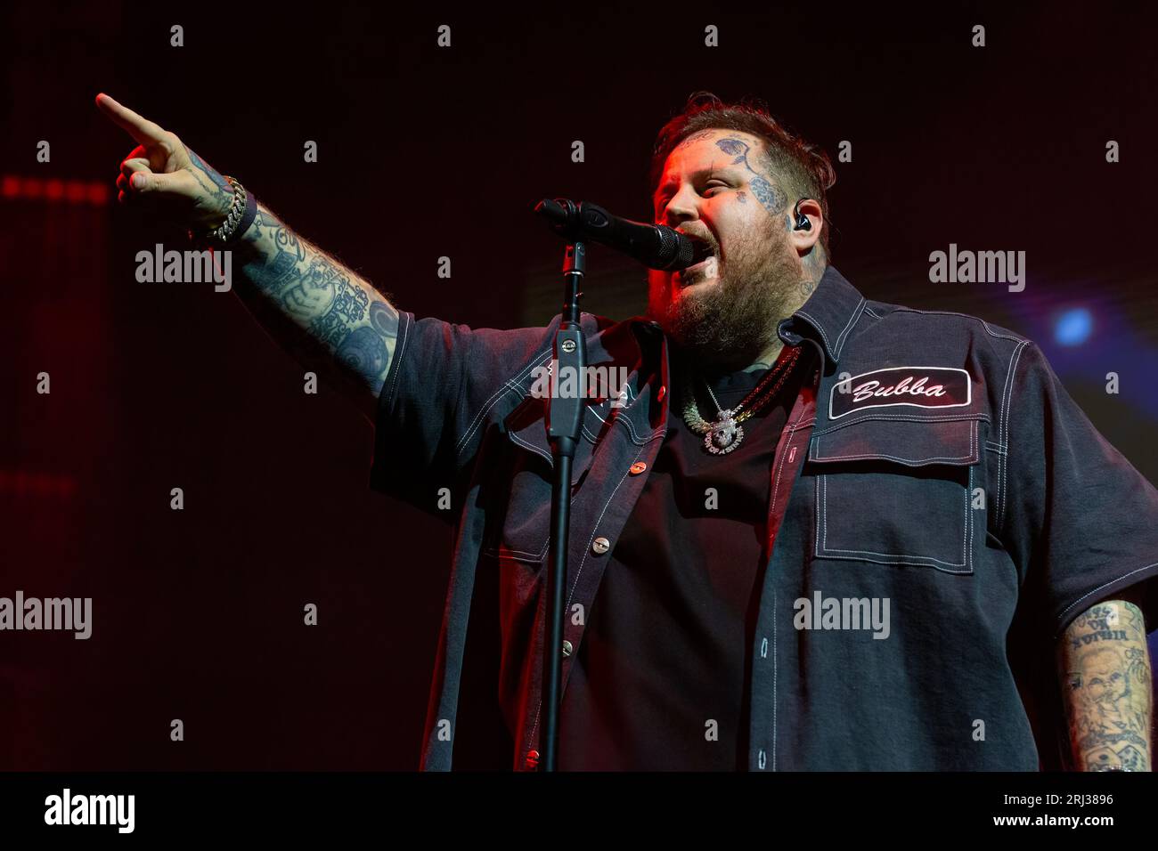 Milwaukee, USA. 18th Aug, 2023. Jelly Roll (Jason Bradley DeFord ...