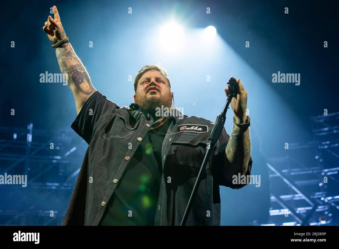 Milwaukee, USA. 18th Aug, 2023. Jelly Roll (Jason Bradley DeFord ...