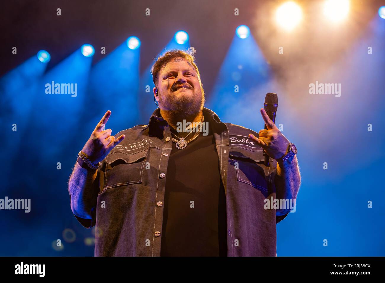 Milwaukee, USA. 18th Aug, 2023. Jelly Roll (Jason Bradley DeFord ...