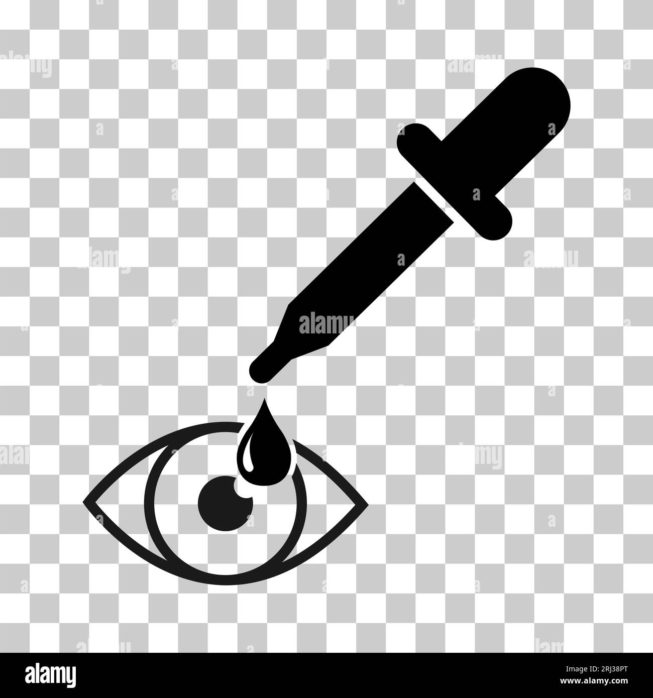 Dropper liquid icon, medicine health tool web symbol, test fluid design ...